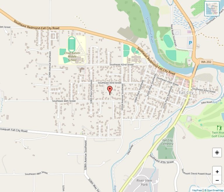 Map of Fairwood – King County Census-Designated Places