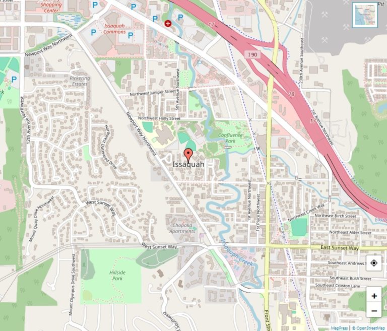 Map of Kenmore – Cities in King County